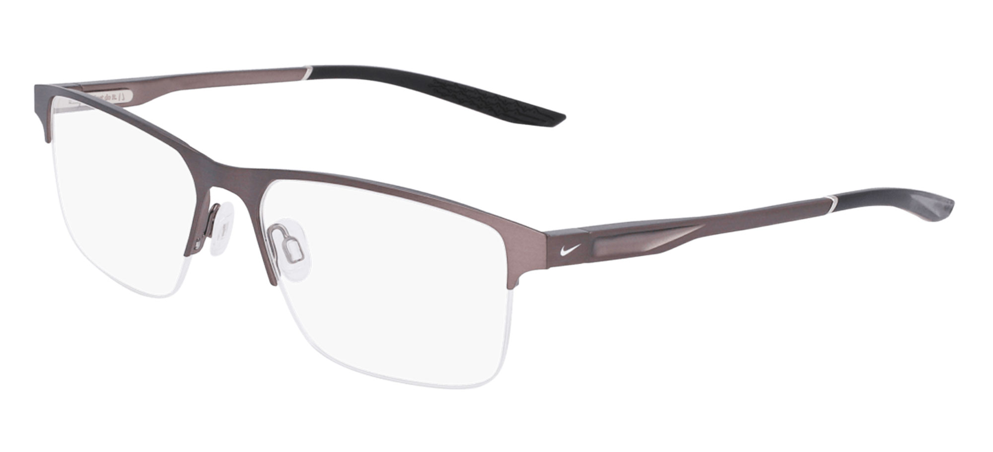 NIKE 8045 BRUSHED GUNMETAL/BLACK 57/17/140 Men's Eyeglasses ...